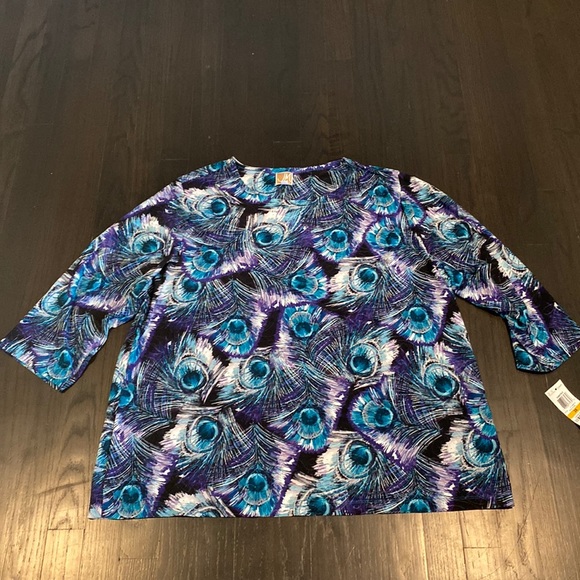 JM Collection | Tops | Nwt Womens Jm Collection 34 Sleeve Top Size 3x ...